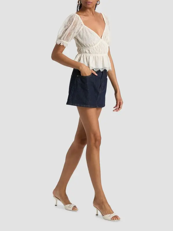 Cami Nyc Henrietta Lace Crop Top
