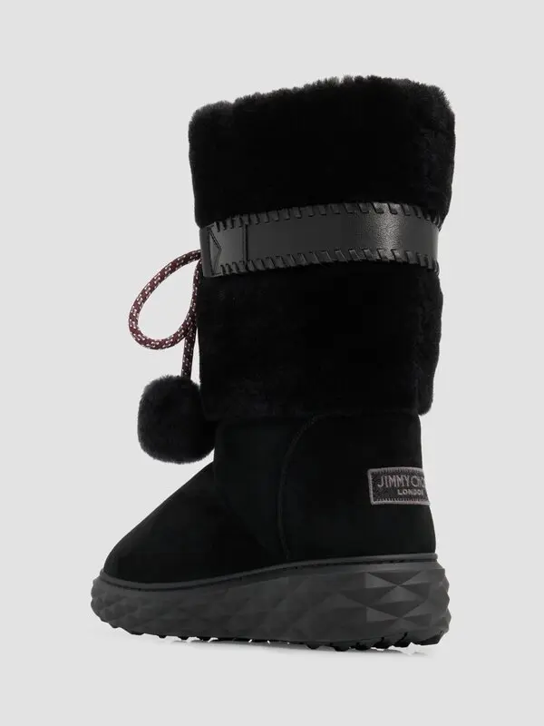 JIMMY CHOO Cobi Shearling & Suede Boots
