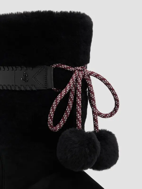 JIMMY CHOO Cobi Shearling & Suede Boots