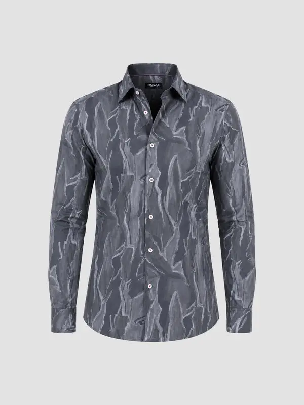 MACEOO Fibonacci Woven Shirt - Grey