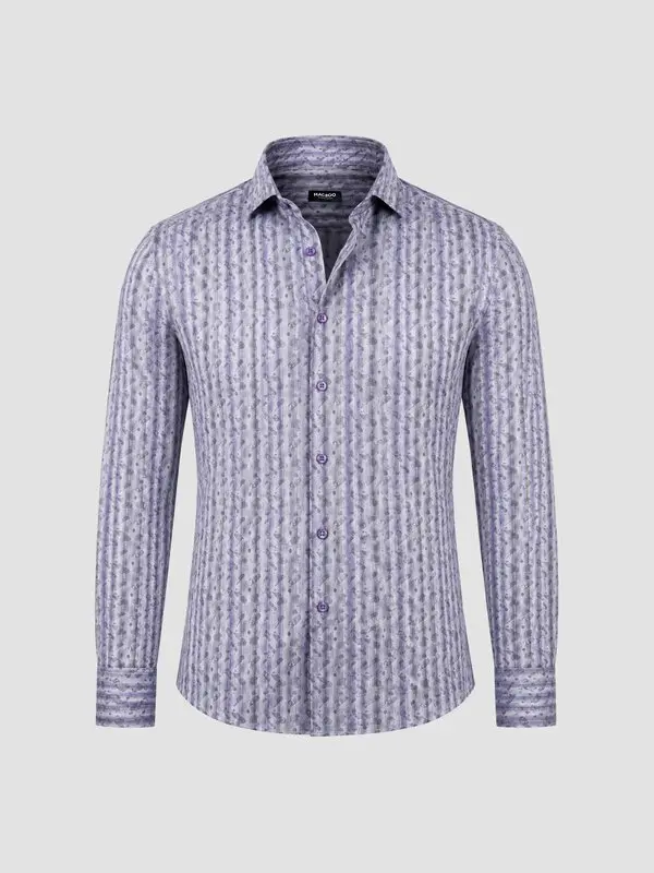 MACEOO Fibonacci Woven Shirt - Grey