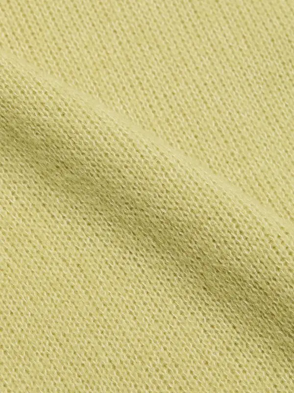 THE ELDER STATESMAN Nimbus Calla Cashmere-cotton Crewneck Sweater