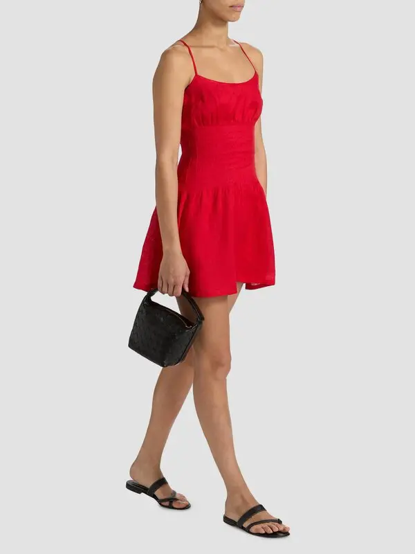 Cami Nyc Kairi Linen A-line Minidress