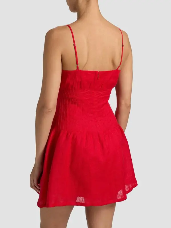 Cami Nyc Kairi Linen A-line Minidress