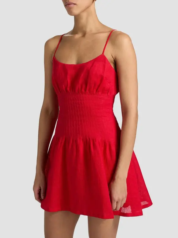 Cami Nyc Kairi Linen A-line Minidress