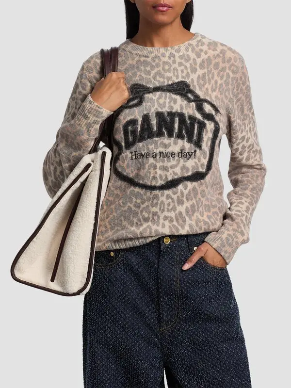 GANNI Graphic Wool Sweater