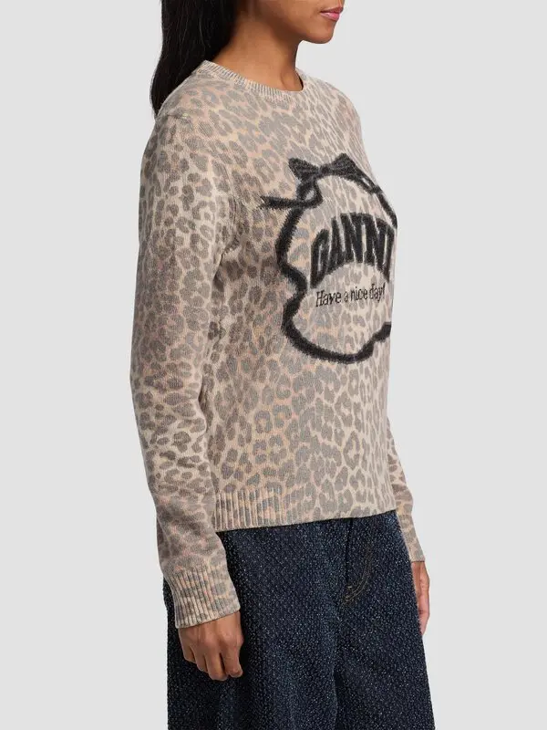 GANNI Graphic Wool Sweater