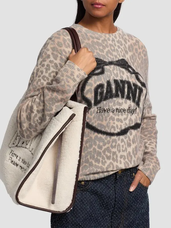 GANNI Graphic Wool Sweater