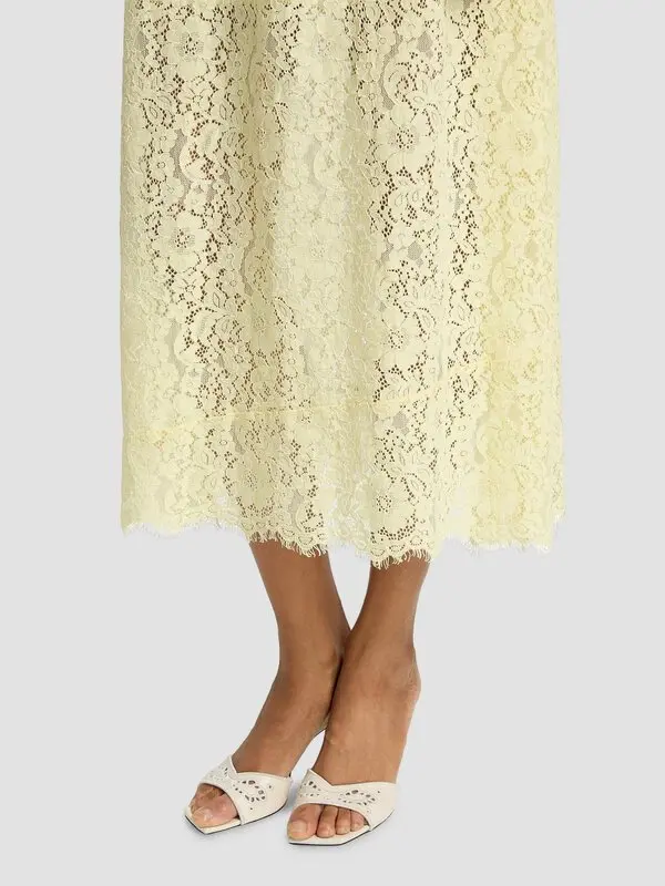 Cami Nyc Effie Floral Lace Midi-skirt