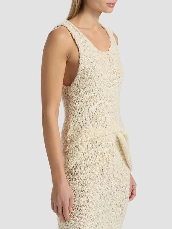 THE ELDER STATESMAN Ella Bouclé Knit Tank
