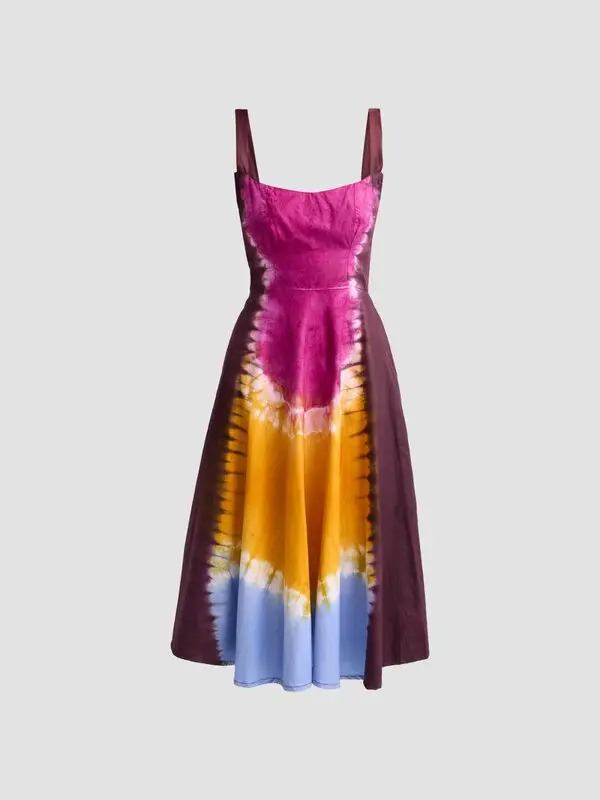 BUSAYO Omolade Tie-dye Midi Dress