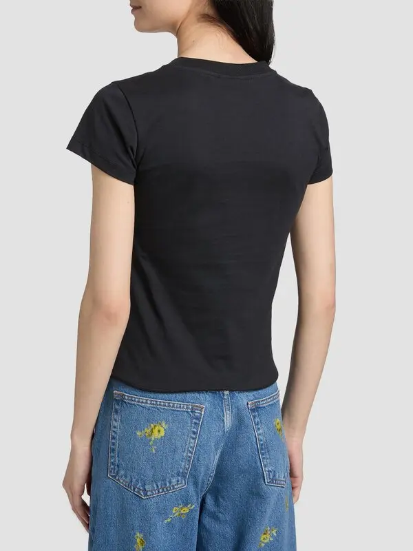 GANNI Basic Cotton Jersey Logo Baby T-shirt