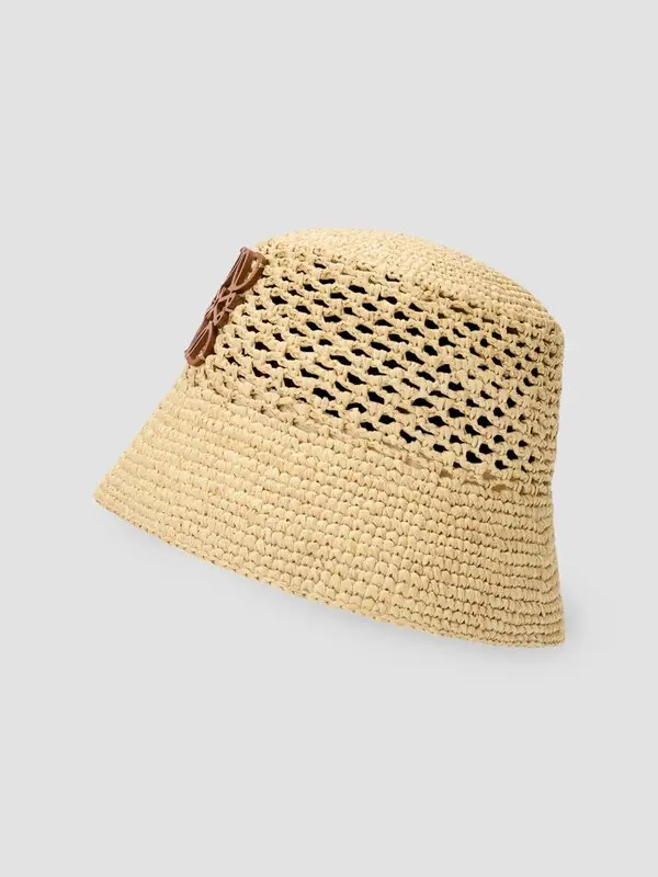 Loewe X Paula's Ibiza Anagram Raffia Bucket Hat