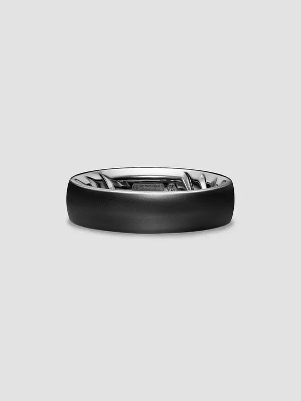David Yurman Streamline Band Ring In Titanium, 6.2mm