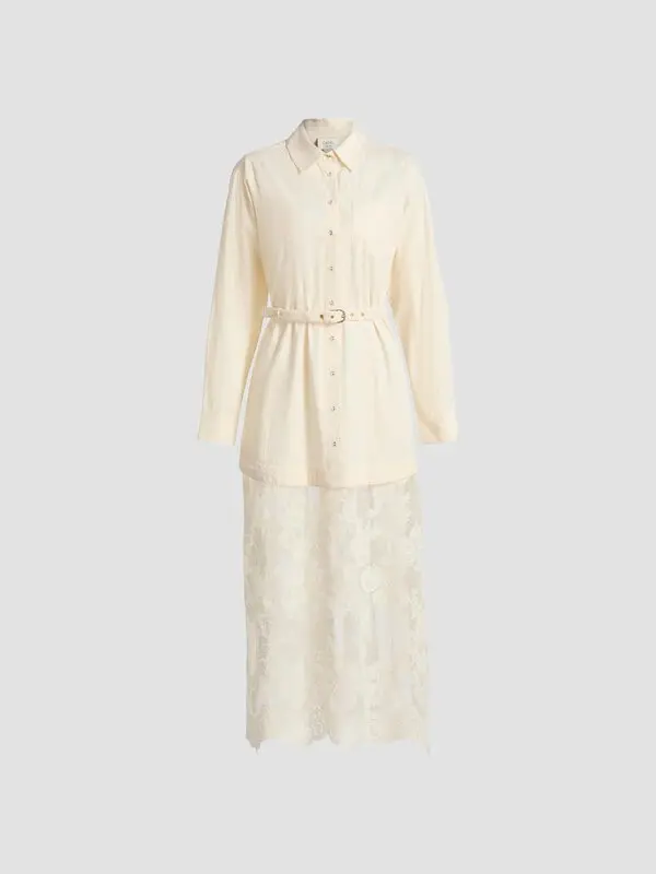 Cami Nyc Niveen Cotton & Lace Midi-dress