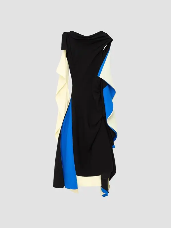 Loewe Colorblock Cascade Midi-dress