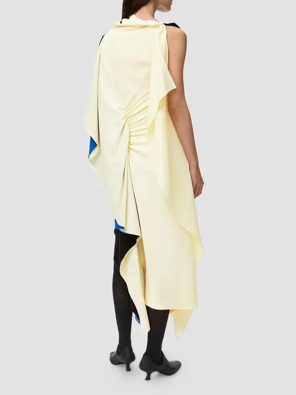 Loewe Colorblock Cascade Midi-dress