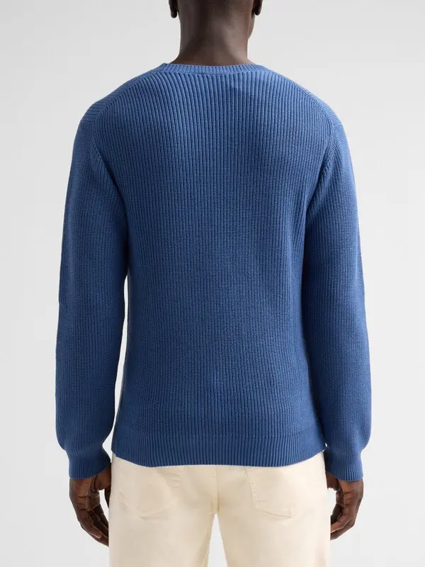 SAKS FIFTH AVENUE Gart Dyed Double Seed Rib-knit Crewneck Sweater