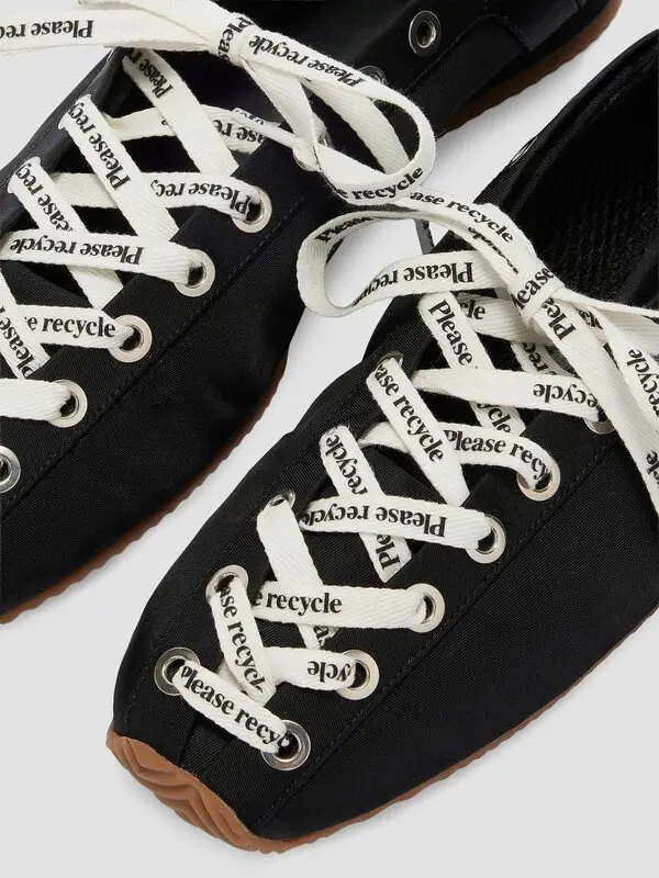 GANNI Lace-up Ballet Flats