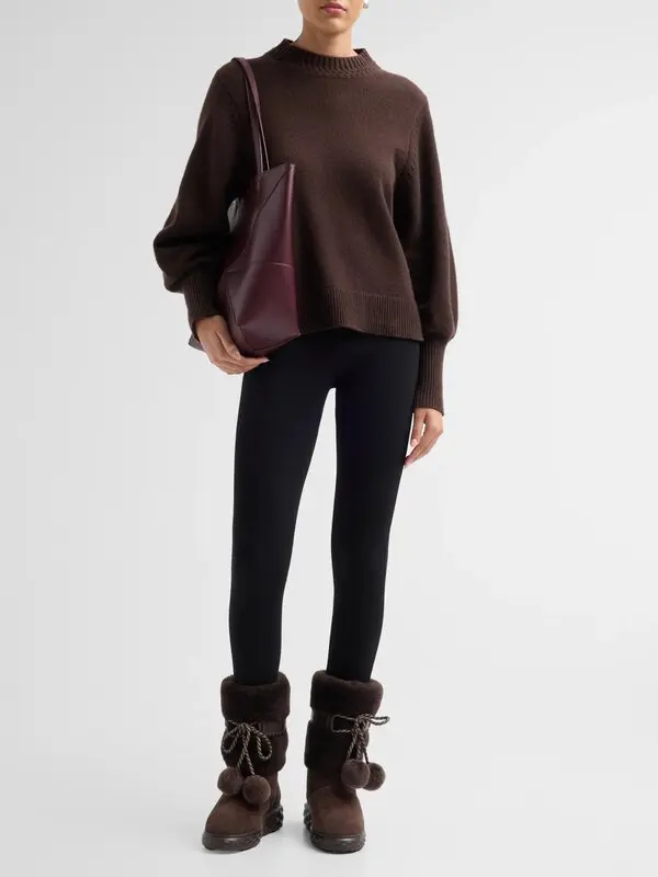 JIMMY CHOO Cobi Suede & Shearling Boots