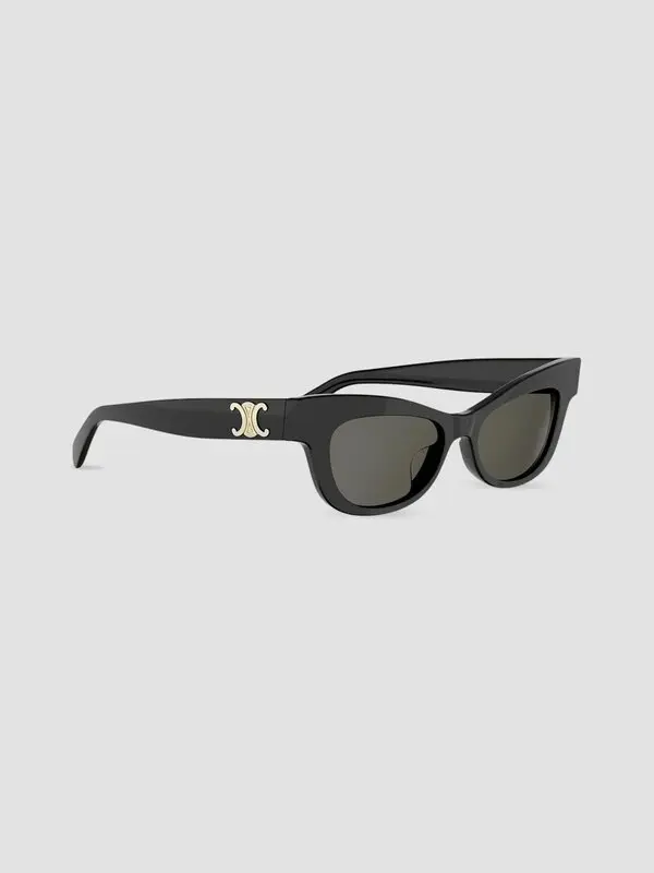 Celine Triomphe 19 53mm Cat-eye Sunglasses - Black