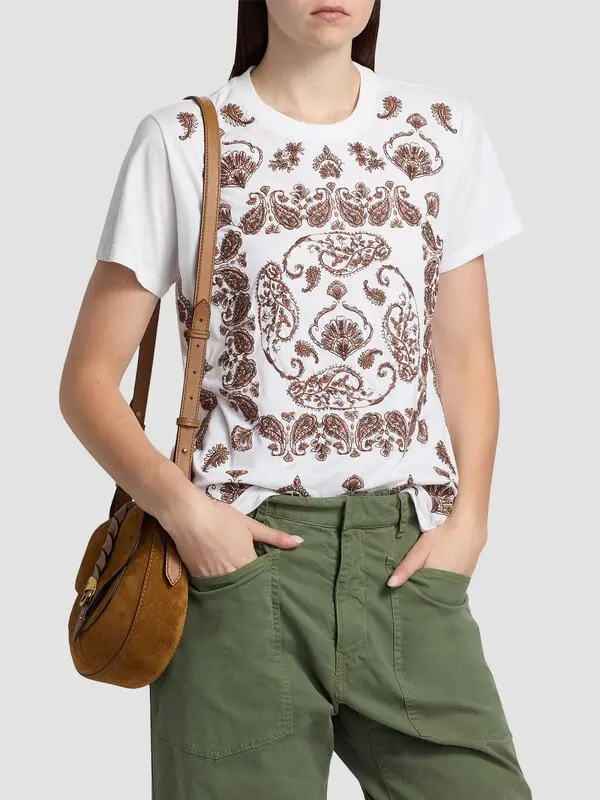 Johnny Was Jaden Paisley Crewneck T-shirt