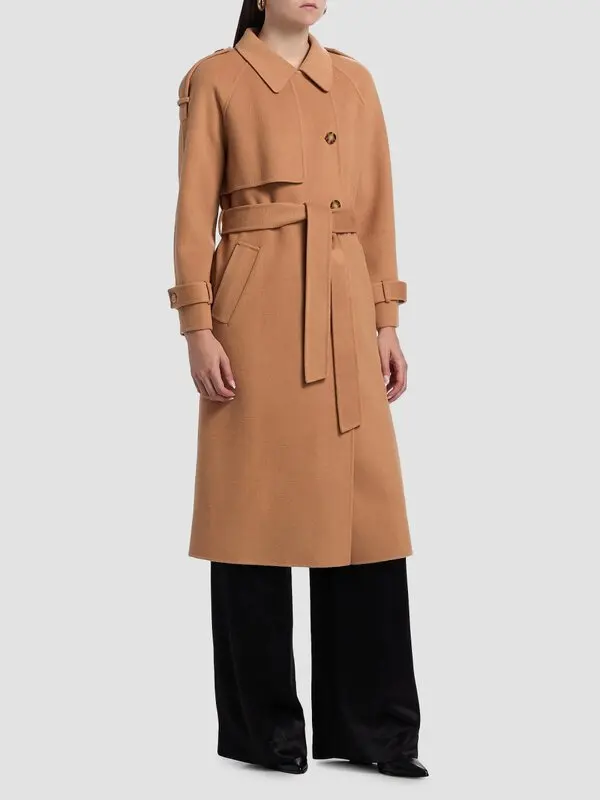Cami Nyc Yennifer Wool-cashmere Belted Trench Coat