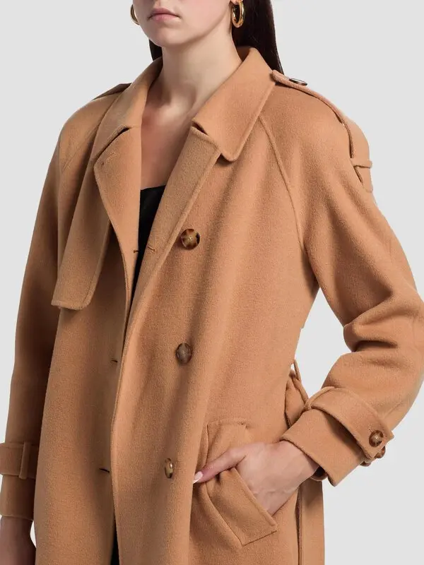 Cami Nyc Yennifer Wool-cashmere Belted Trench Coat