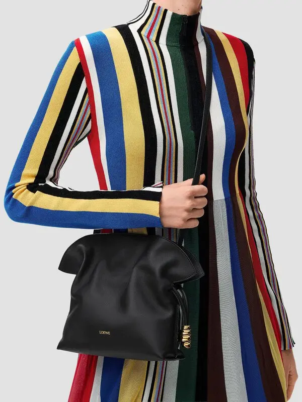 Loewe Coil Flaco Mini Leather Clutch