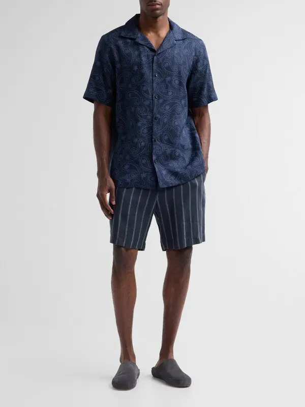 SAKS FIFTH AVENUE Collection Flower Cotton Camp Shirt