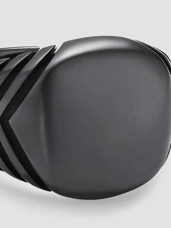 David Yurman Chevron Signet Ring In Titanium, 18mm