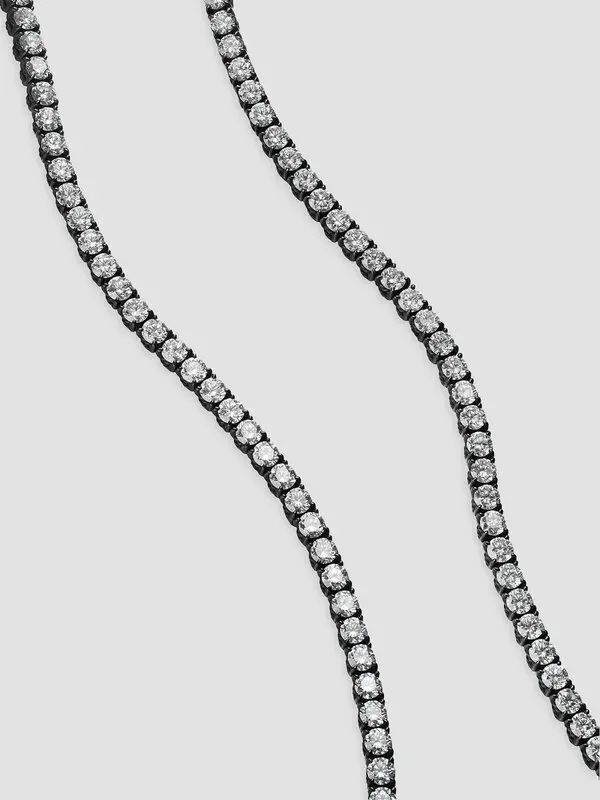 David Yurman Tennis Necklace In Black Titanium