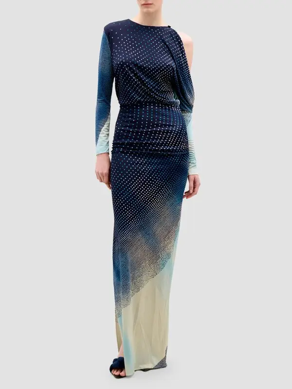 Silvia Tcherassi Zaid Printed Jersey Maxi Dress