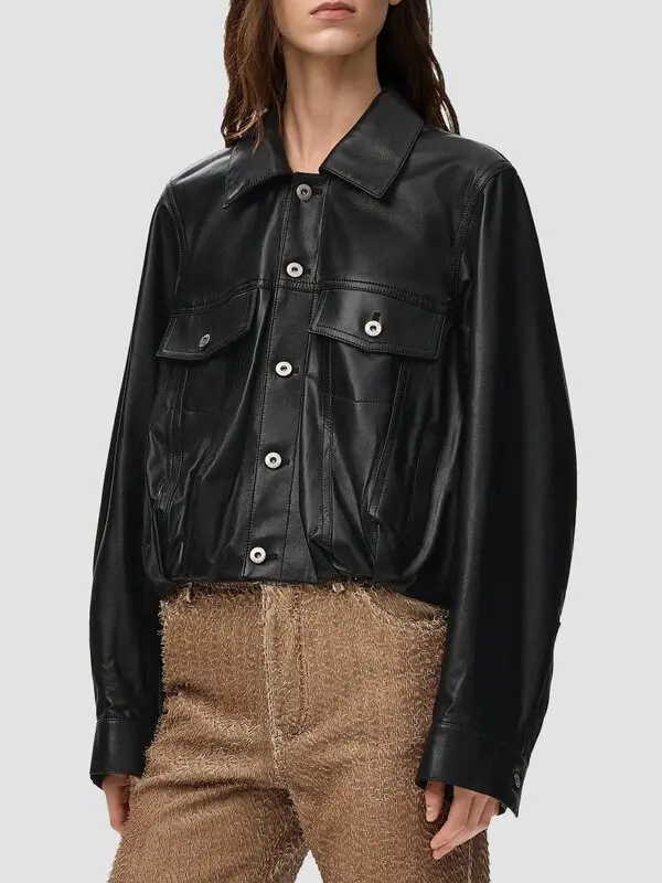 Loewe Leather Bomber Jacket