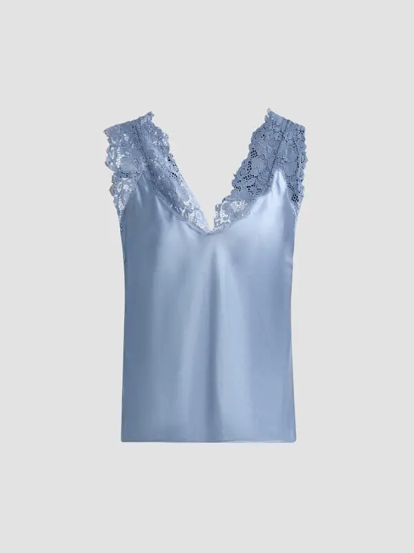 Cami Nyc Ola Lace Trim Satin Camisole