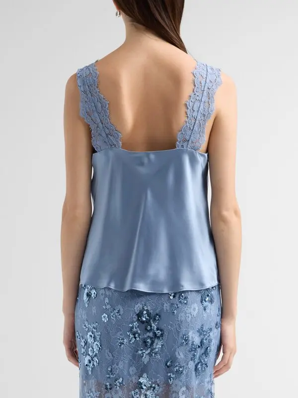 Cami Nyc Ola Lace Trim Satin Camisole