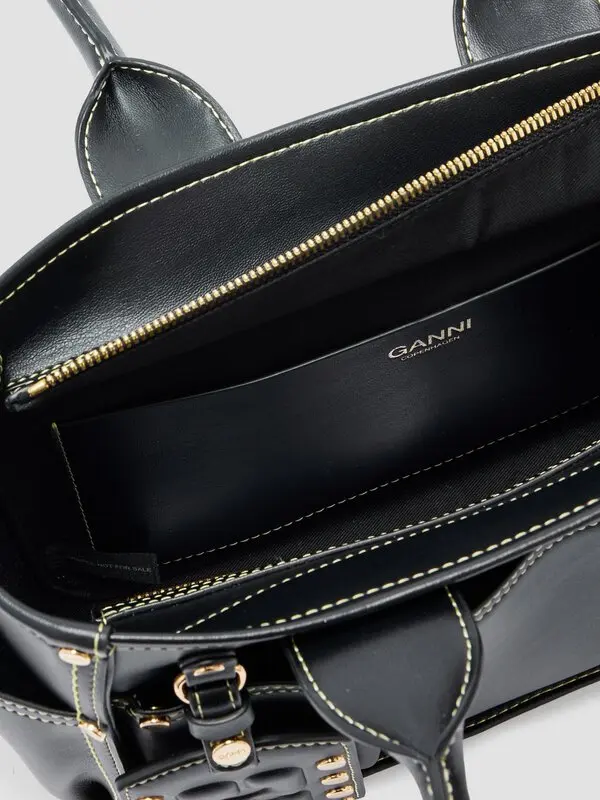 GANNI Posy Small Croc-embossed Shoulder Bag