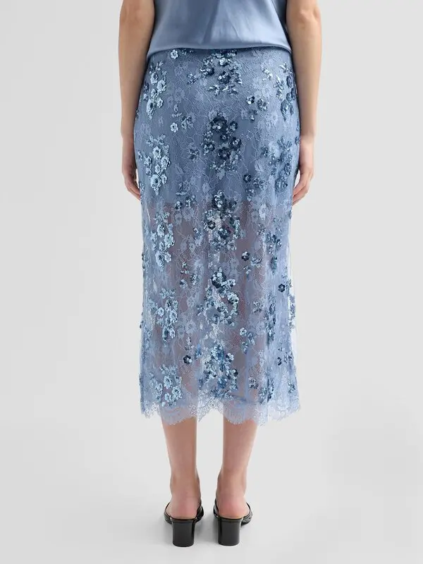 Cami Nyc Aylin Sequined Lace Midi-skirt