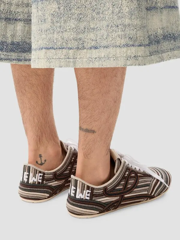 Loewe X Paula's Ibiza Yago Logo Low-top Sneakers