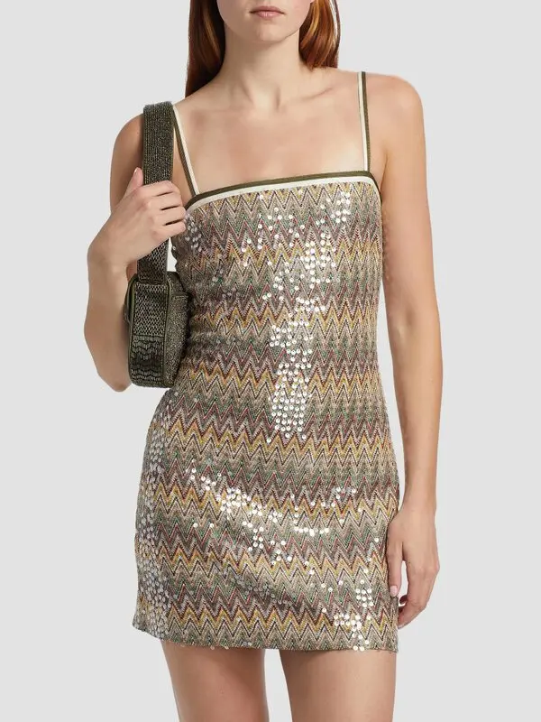 Ramy Brook Ivanna Sequin Embellished Minidress