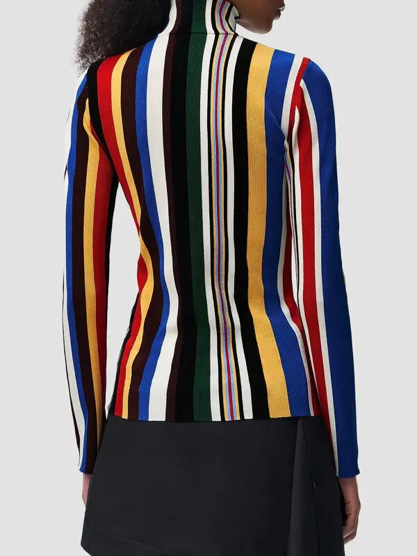 Loewe Striped Slim Zip-front Top