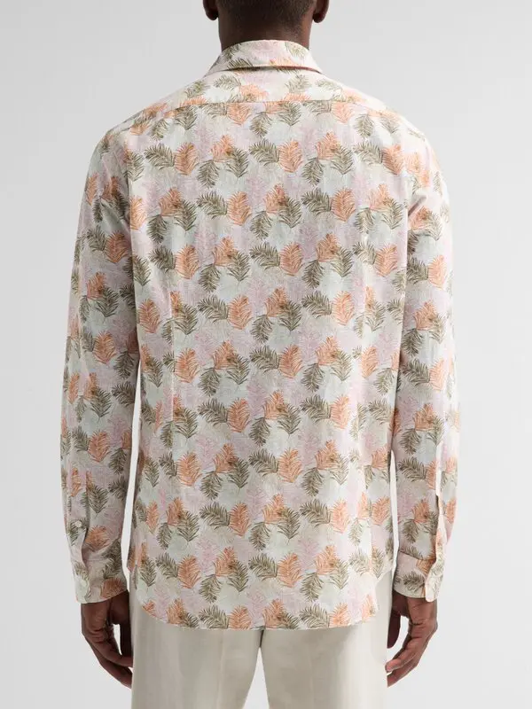 SAKS FIFTH AVENUE Collection Palm Cotton Shirt