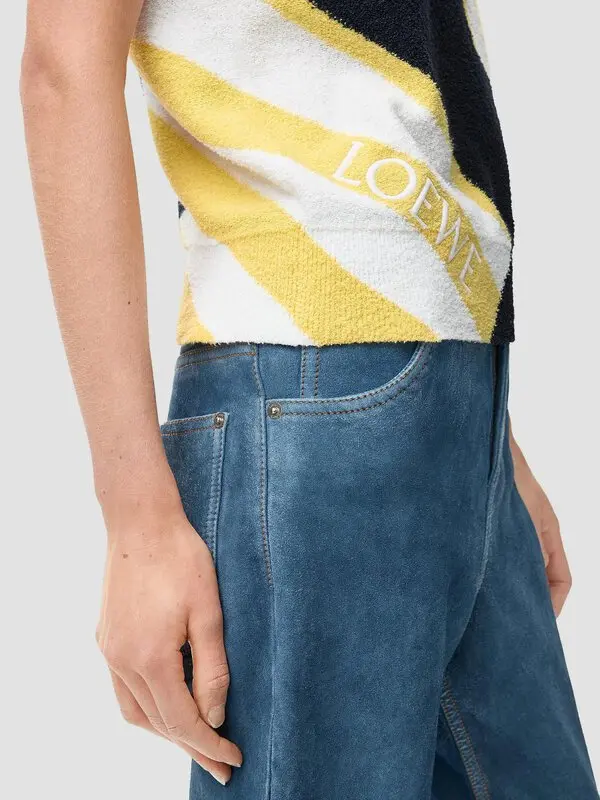 Loewe Colorblock Striped Short-sleeve Sweater