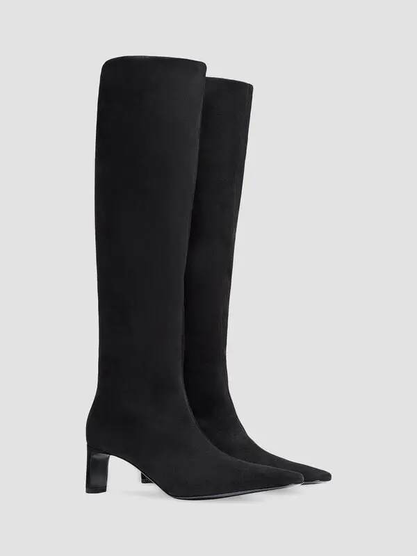 Khaite Ona 55mm Suede Knee High Boots