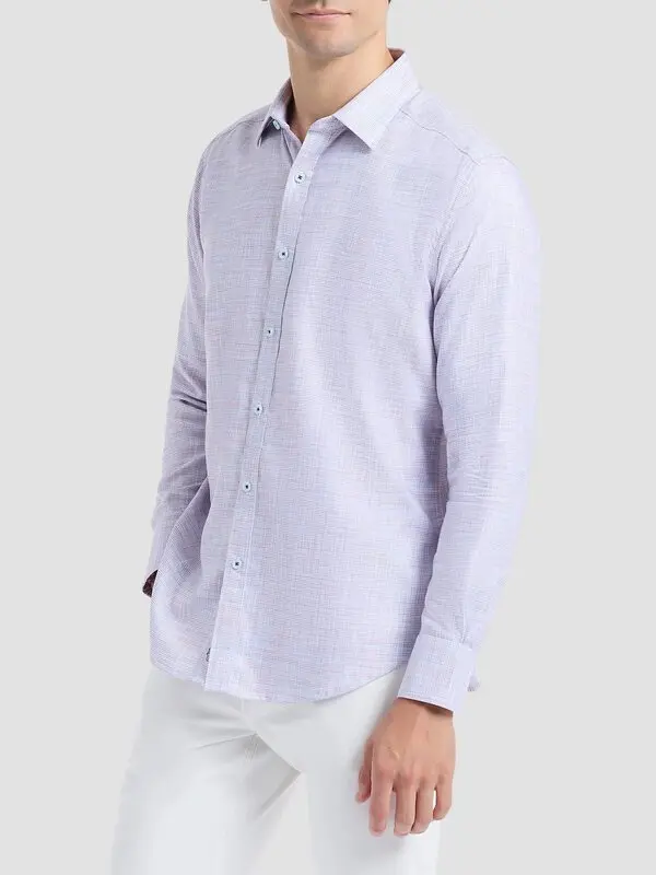 Robert Graham Edison Textured Cotton Shirt