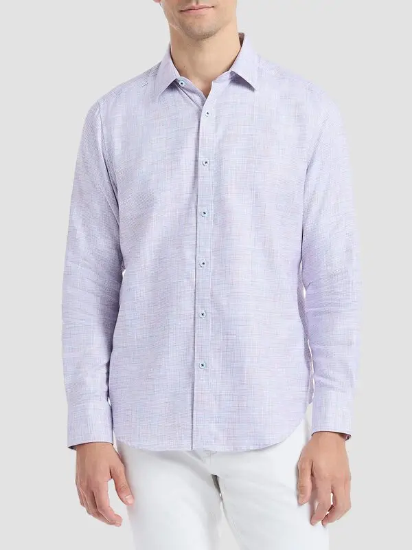 Robert Graham Edison Textured Cotton Shirt