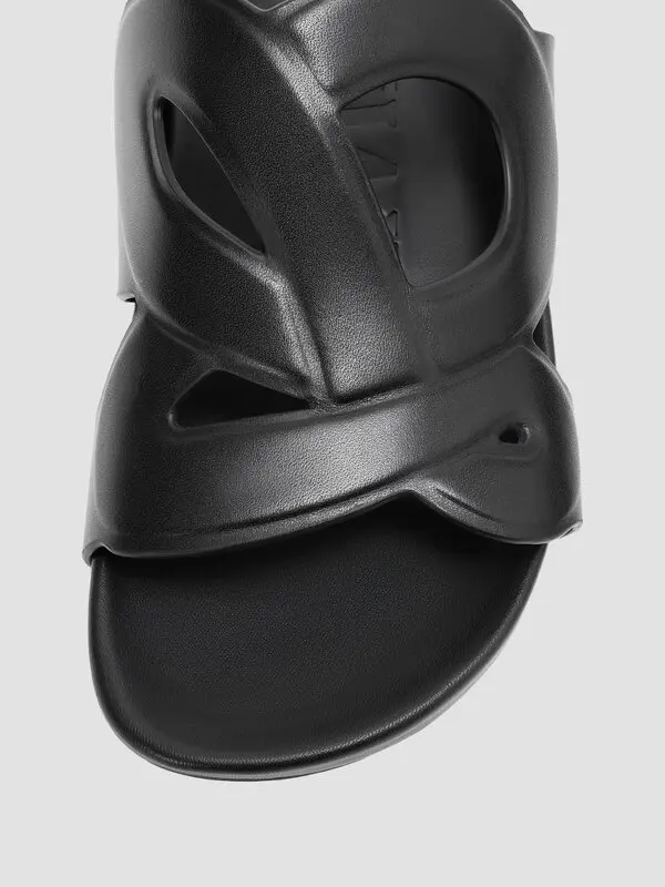 Loewe X Paula's Ibiza Ease Monogram Leather Slide Sandals