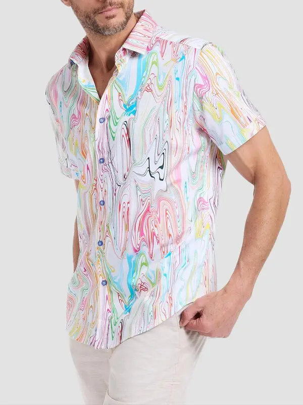 Robert Graham Bellenden Woven Satin Shirt