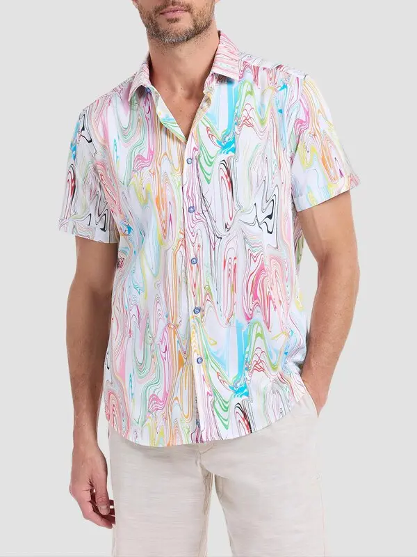 Robert Graham Bellenden Woven Satin Shirt