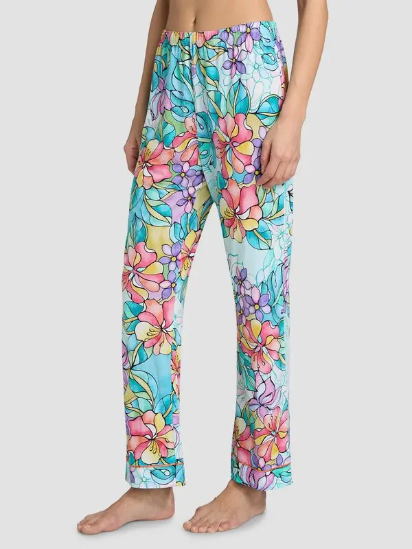 Johnny Was The Carly Floral Cotton-blend Pajamas